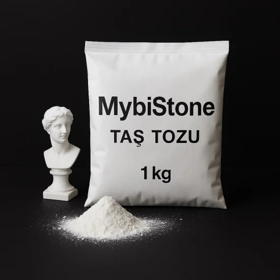 MybiStone 1 Kg Taş Tozu – Hobi İçin Özel Beyaz Toz